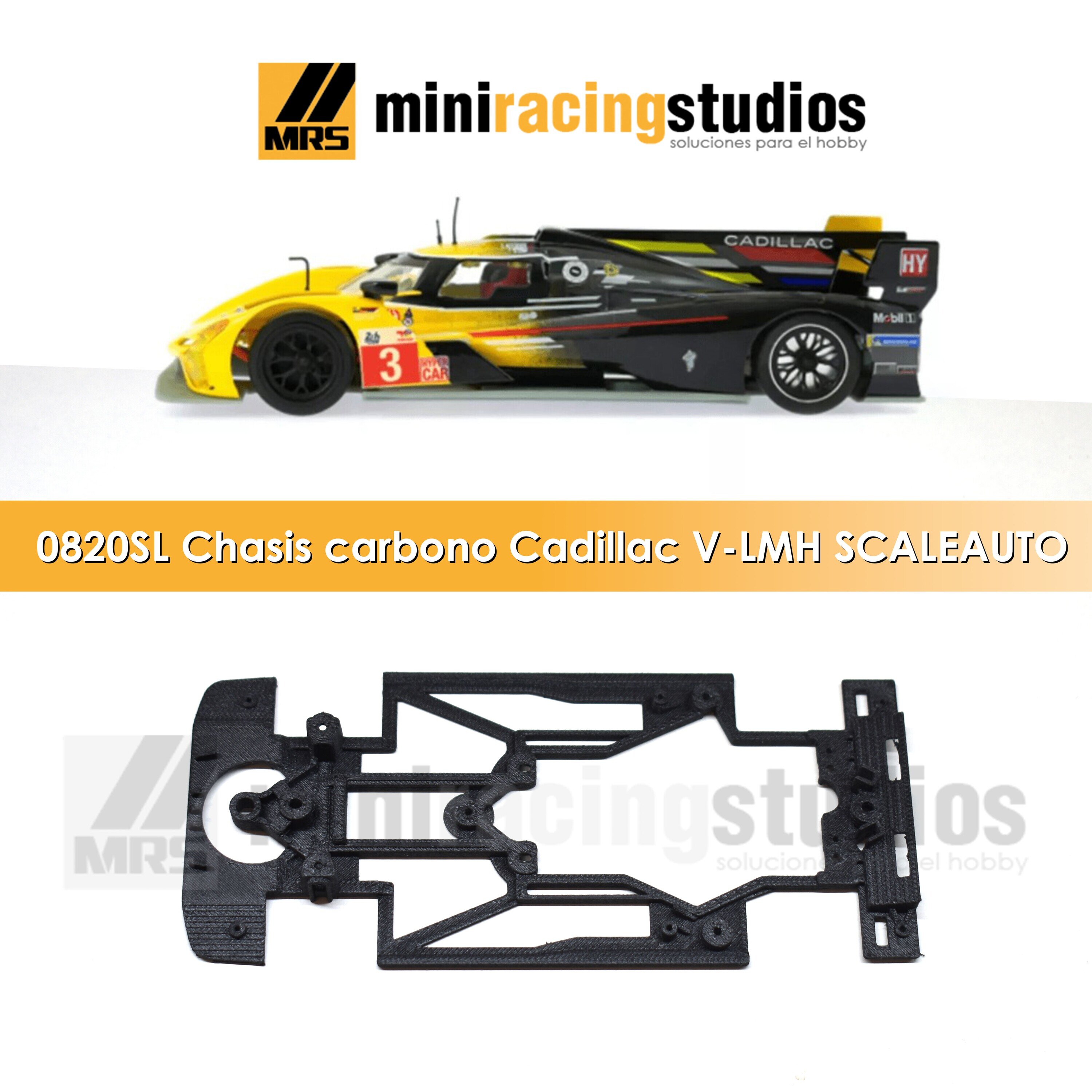 Chasis 3D Cadillac V - LMdH SCALEAUTO compatible con Slot.it / Rt3 ...